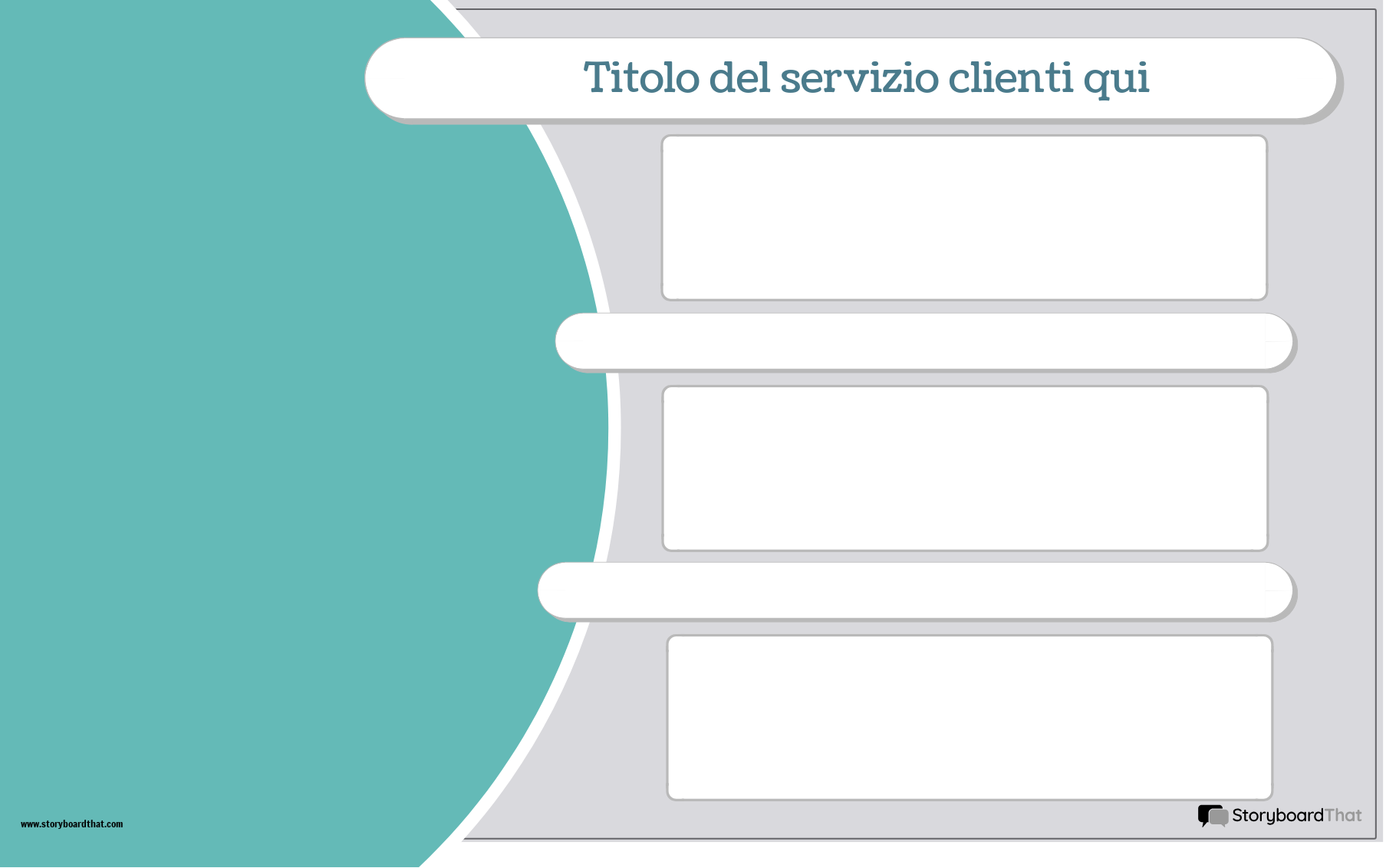 Modello di Servizio Clienti Aziendale 1 Storyboard