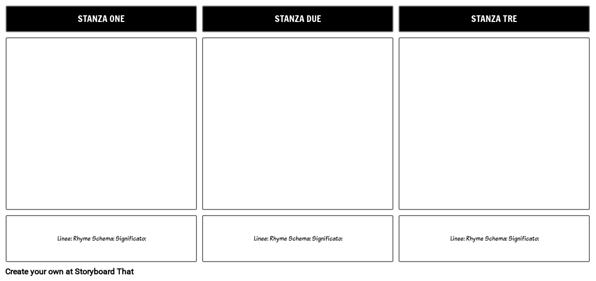 Poem Struttura Storyboard por it-examples