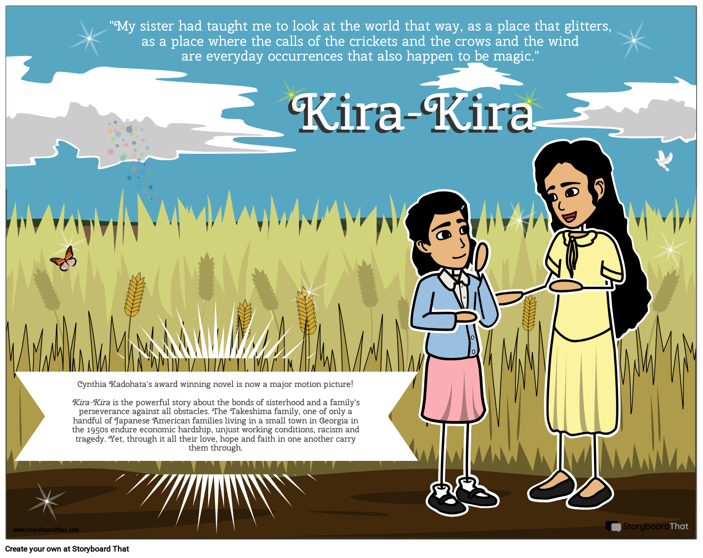 Poster del Film Kira-Kira Storyboard par it-examples