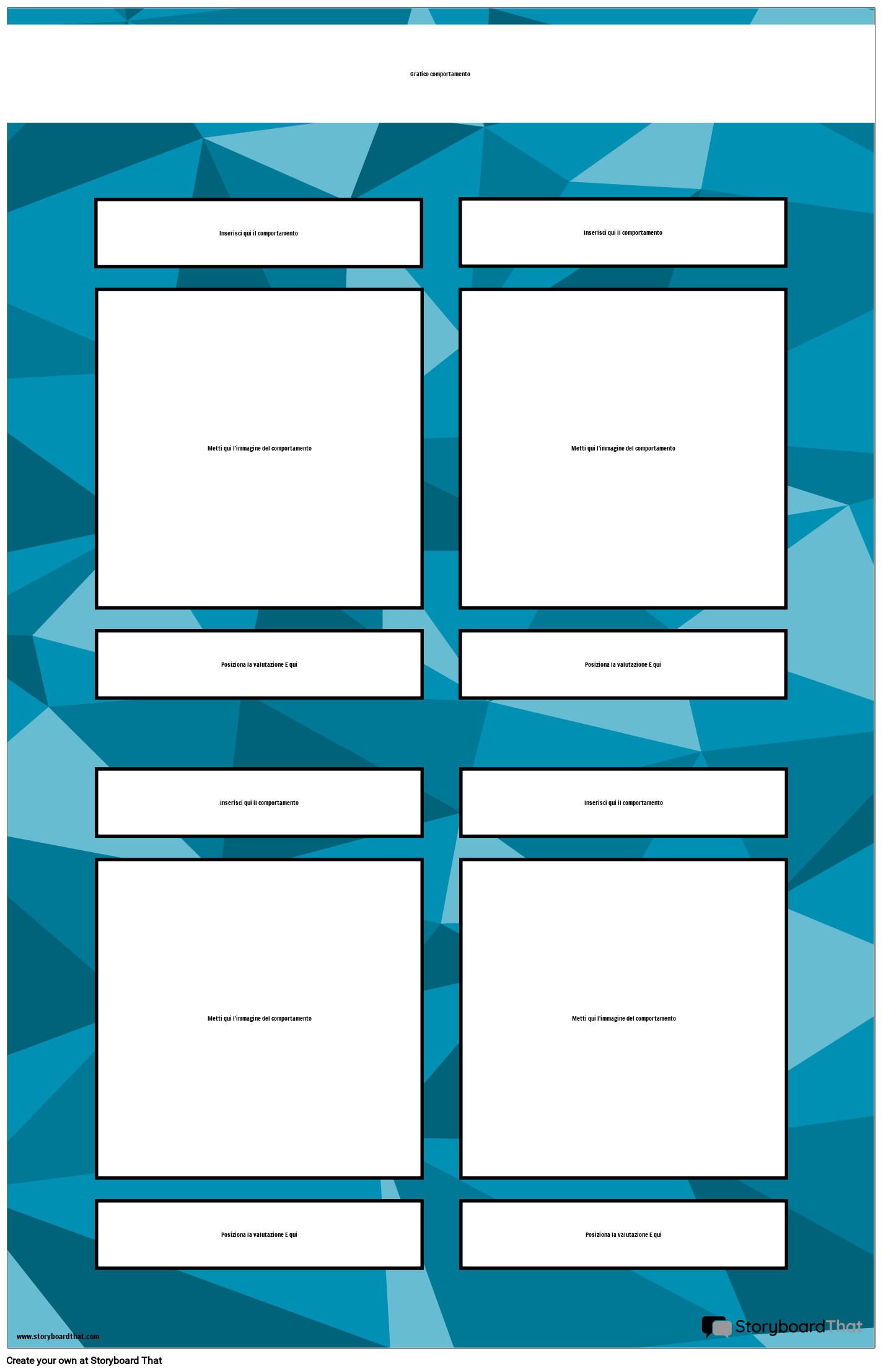 Poster Del Grafico Comportamentale Storyboard Per It Examples