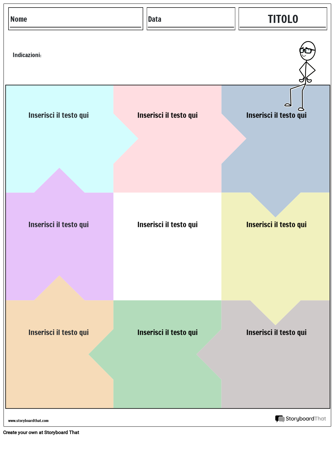 Puzzle Organizzatore Grafico Storyboard Per It Examples