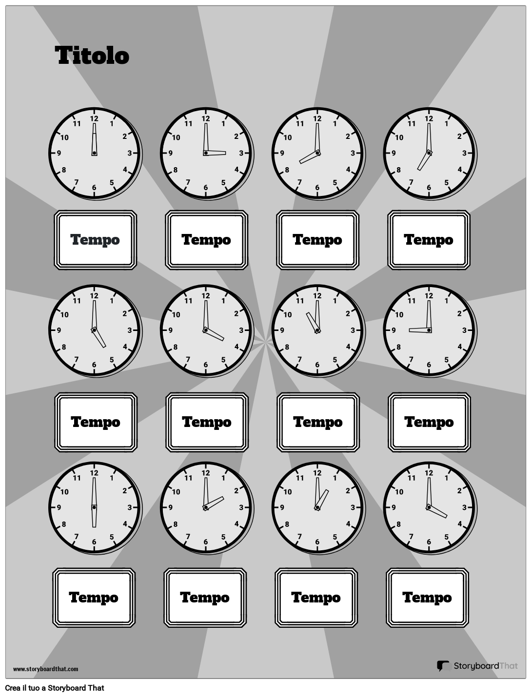Raccontare il Tempo 6 Storyboard por it-examples