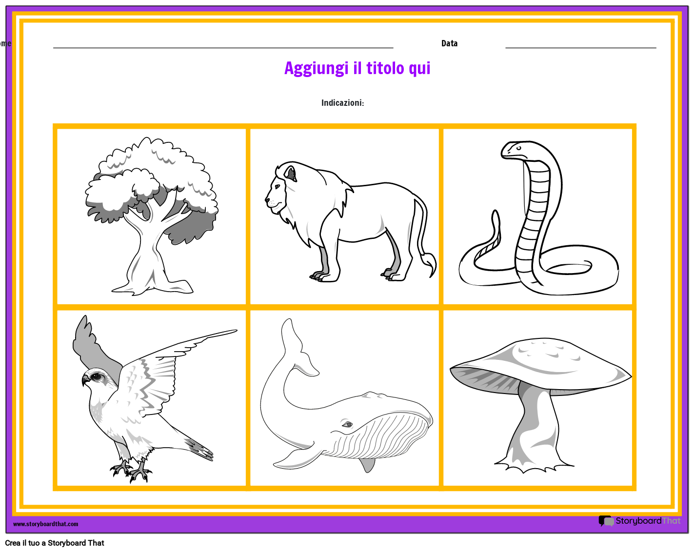 Riconoscere i Consumatori Foglio di Lavoro da Colorare