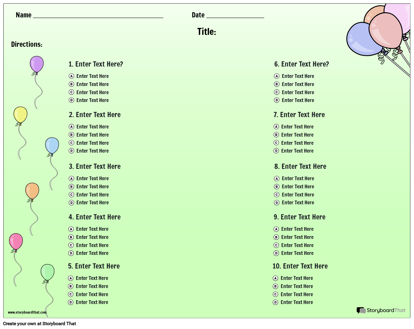 Scelta Multipla 7 Storyboard by it-examples