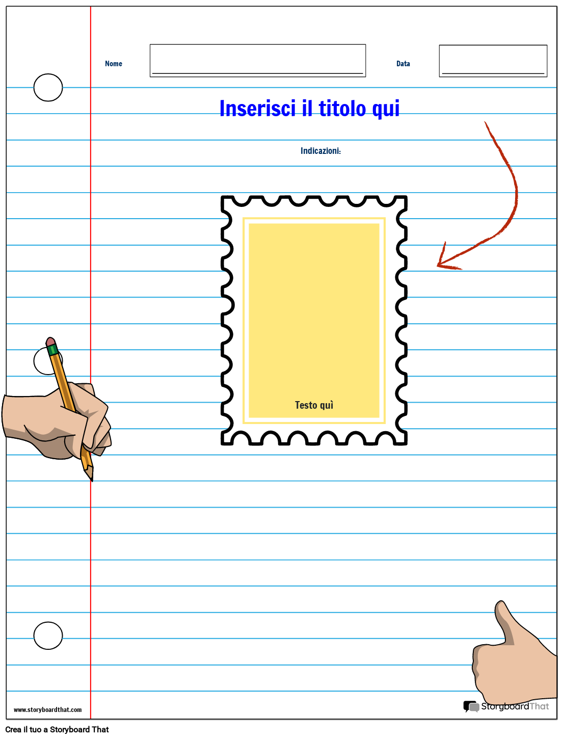 Scrivere Paragrafi Simile e Metafora Storyboard