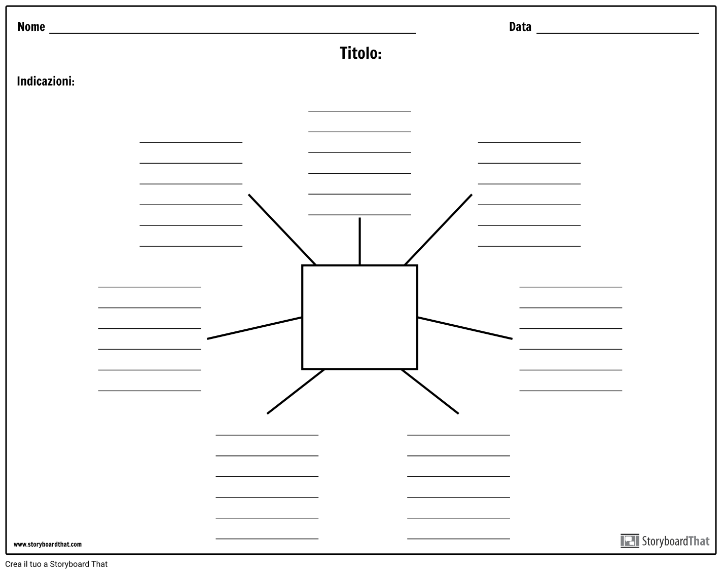 Spider Map with Lines - 7 Storyboard par it-examples