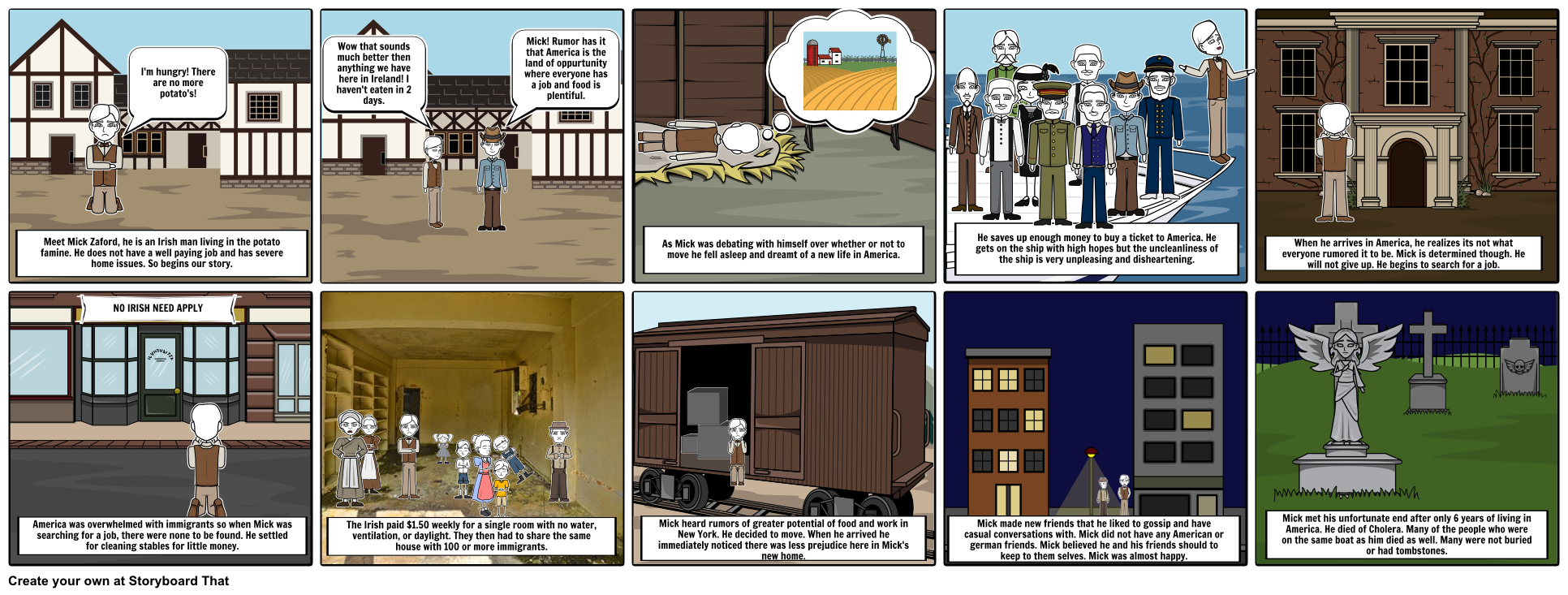 Mr. Mick Zaford History Portfolio Storyboard by jacec1