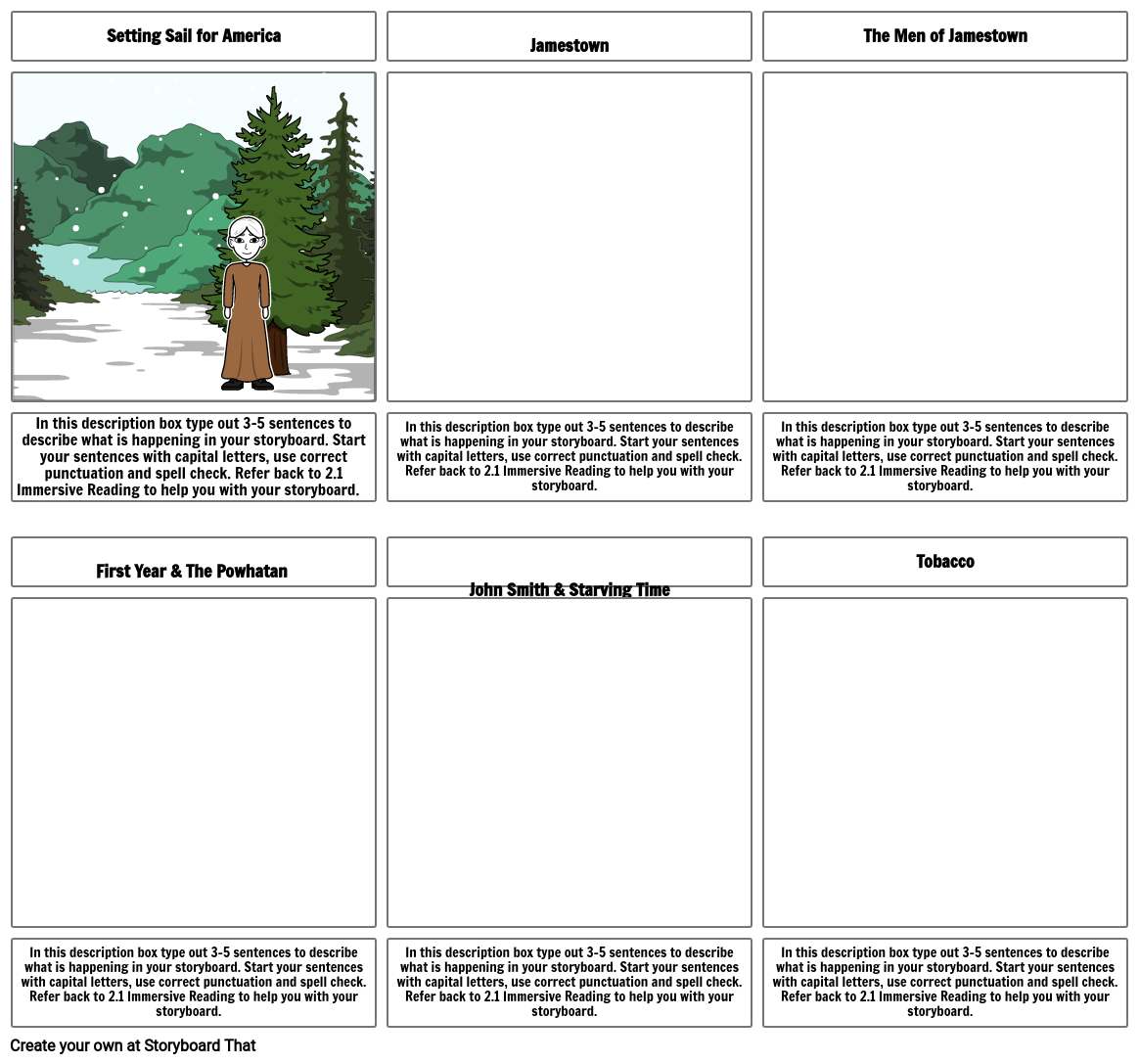 james town Storyboard por jb84538