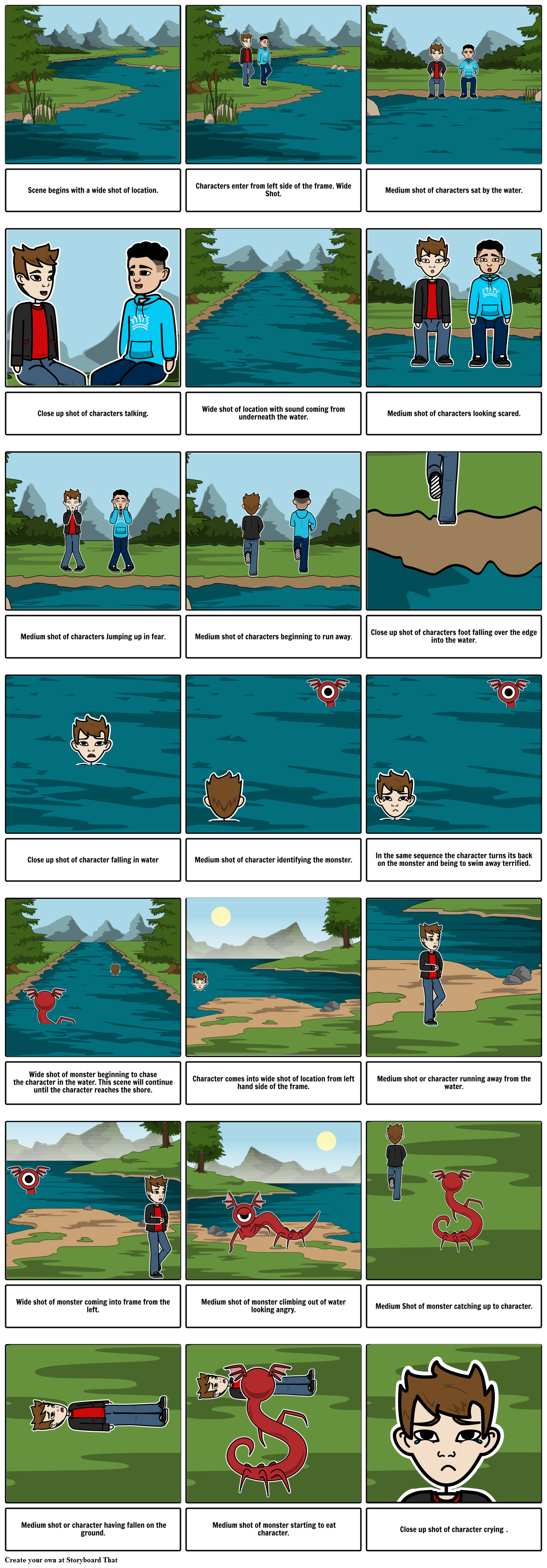 chase sequence Storyboard by jess2212