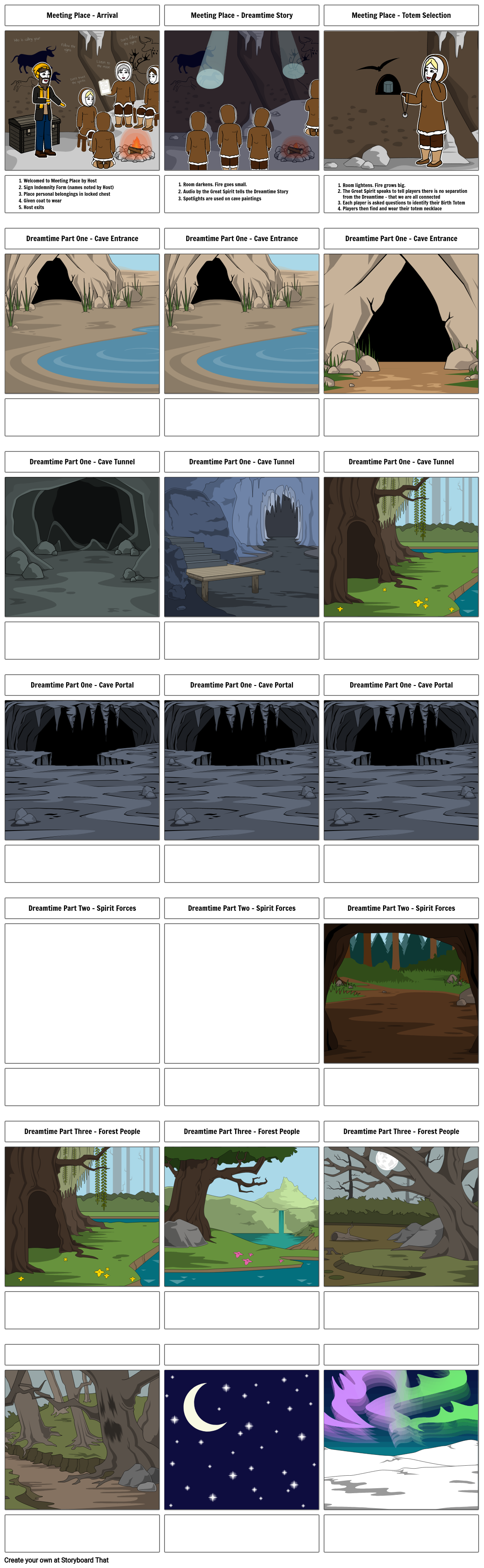 Dreamtime Escape Room القصة المصورة من قبل jessemy