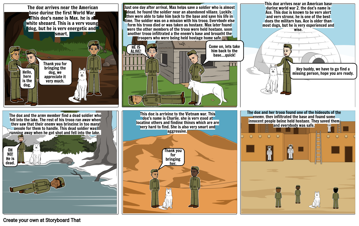 Dogs of war Storyboard by jgeorge21452
