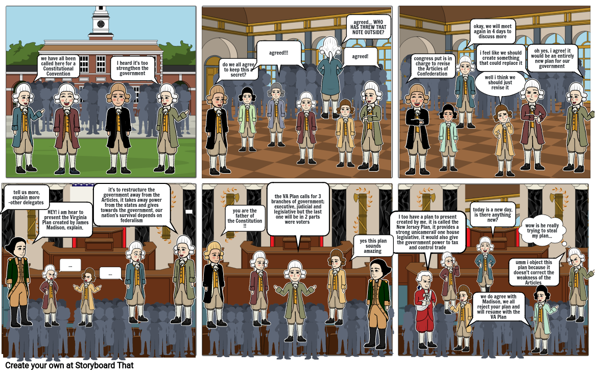 The Constitution: Drafting & Ratifying Storyboard