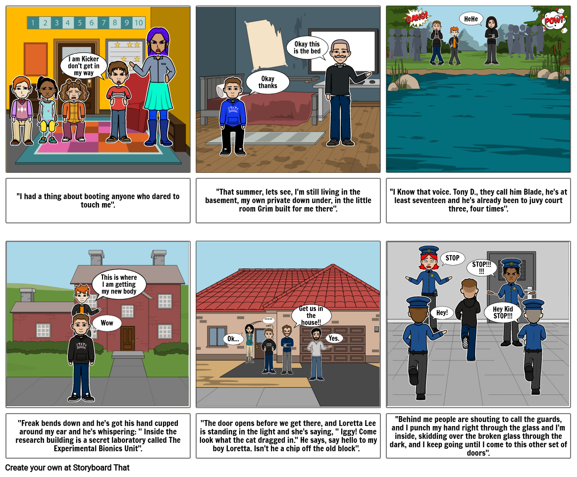 Freak the mighty Storyboard por jlubin0331