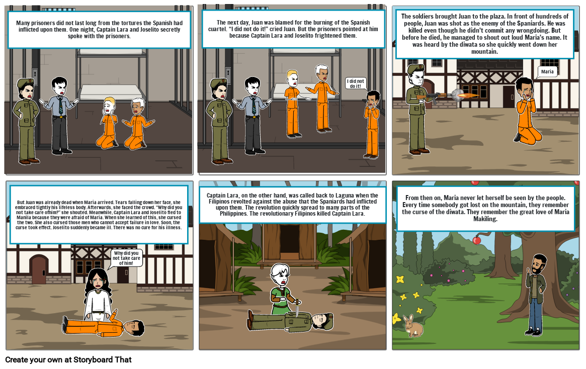 The legend of Maria Makiling Storyboard by john30870