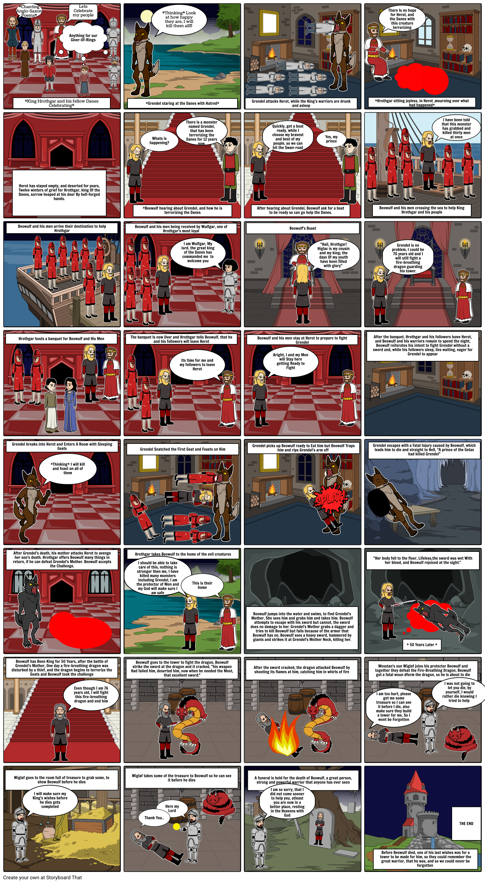 Beowulf Storyboard por john33101