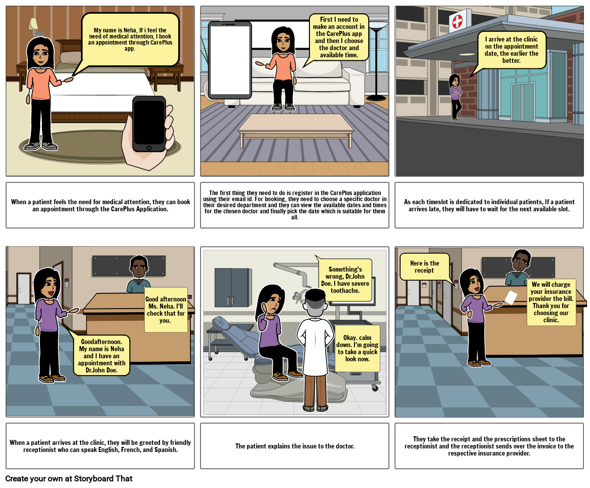 ClinicPlus Storyboard by johndoe