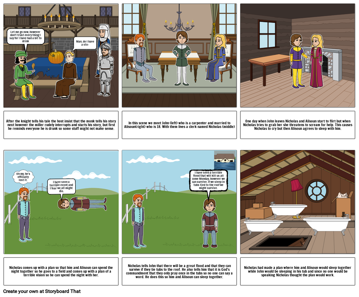 The Miller and his Tale Storyboard by jonathonb05