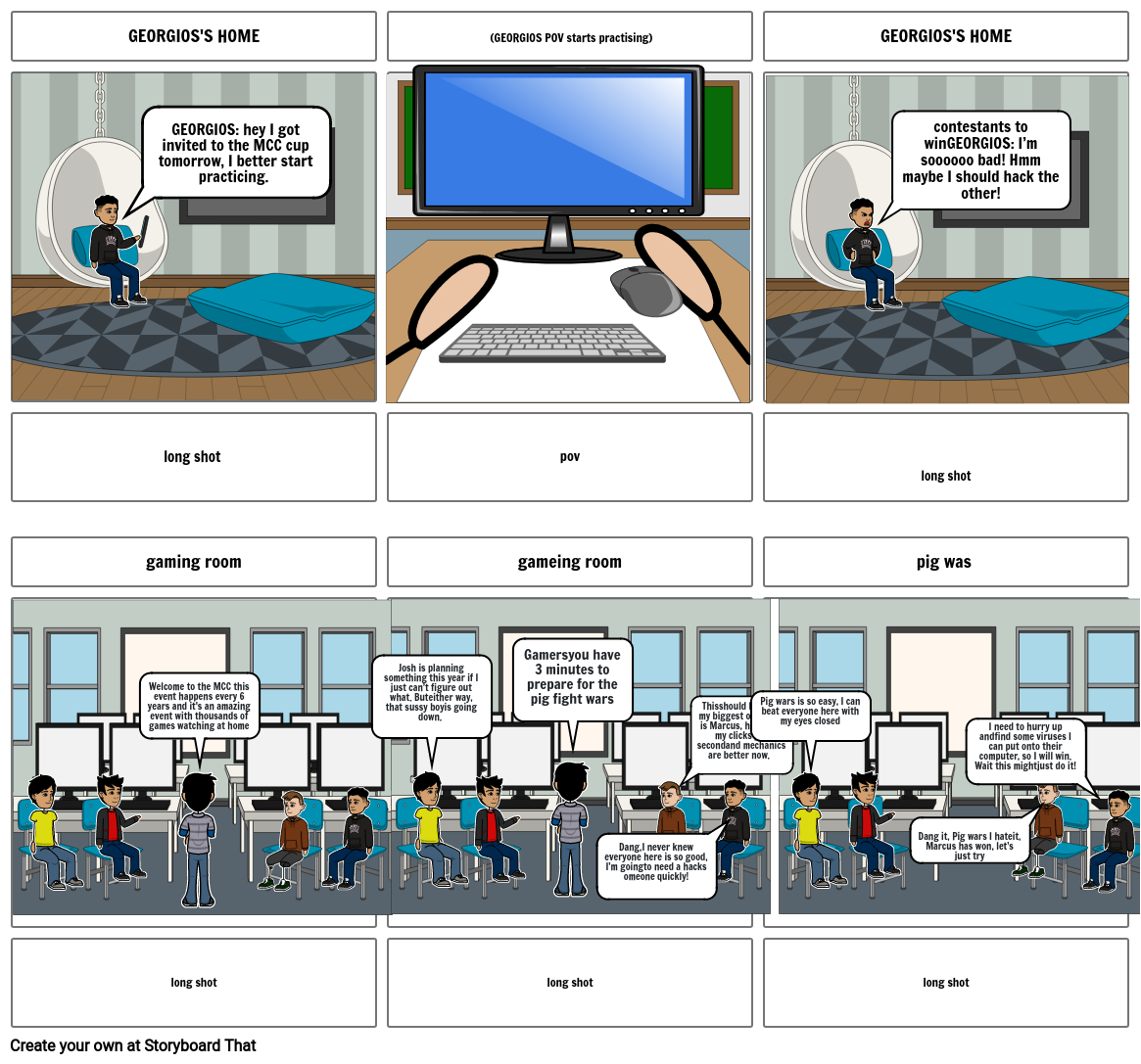 the hacker 1 Storyboard por joshua64780