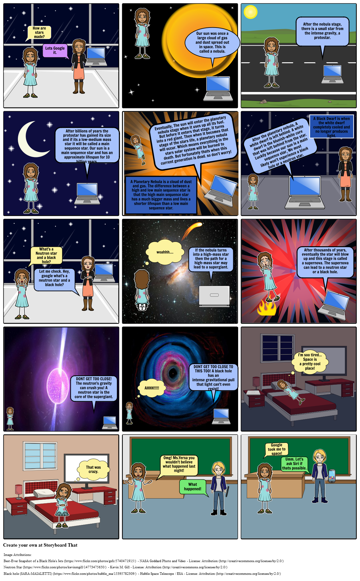the life of stars Storyboard por kalehuakalili