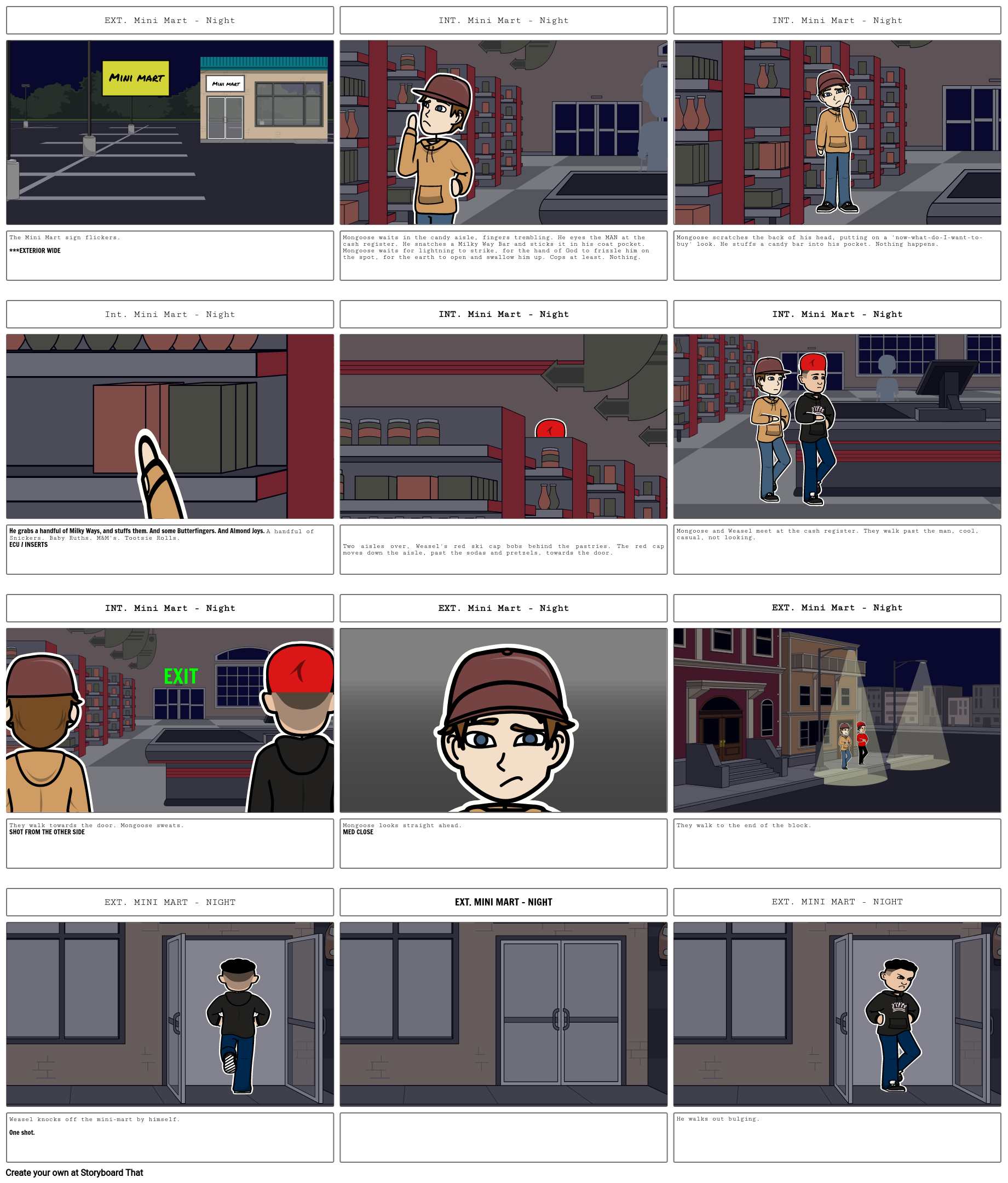 TLC - Mini Mart Storyboard par karlyjo
