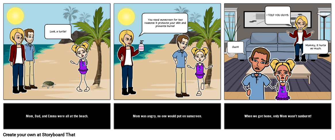 Punctuation Story Storyboard by kated