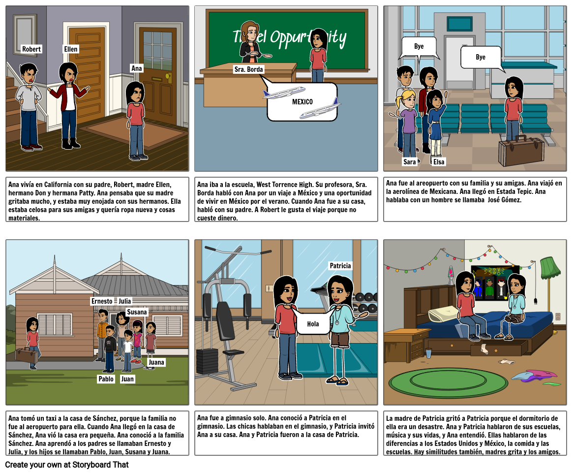 Spanish Storyboard by katestuckart