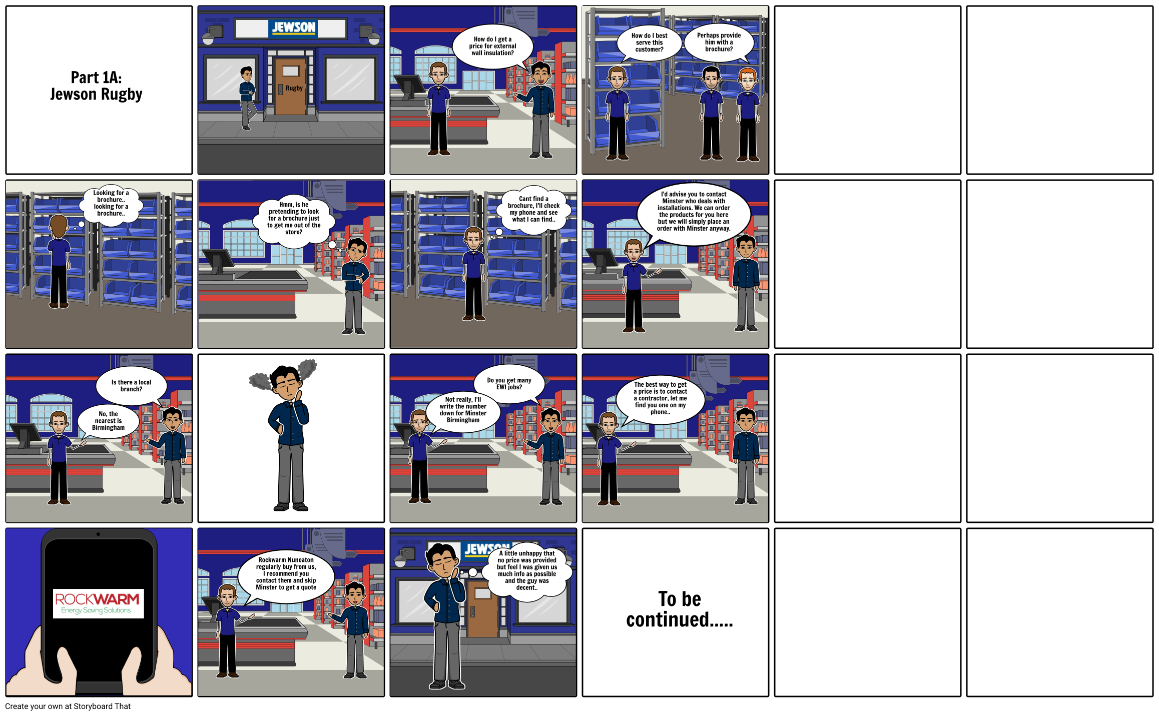 Mystery Shop Storyboard por katyp78