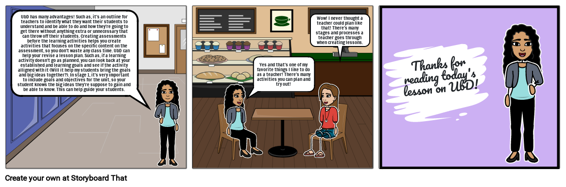 UbD Comic Storyboard by kaylaoteyza