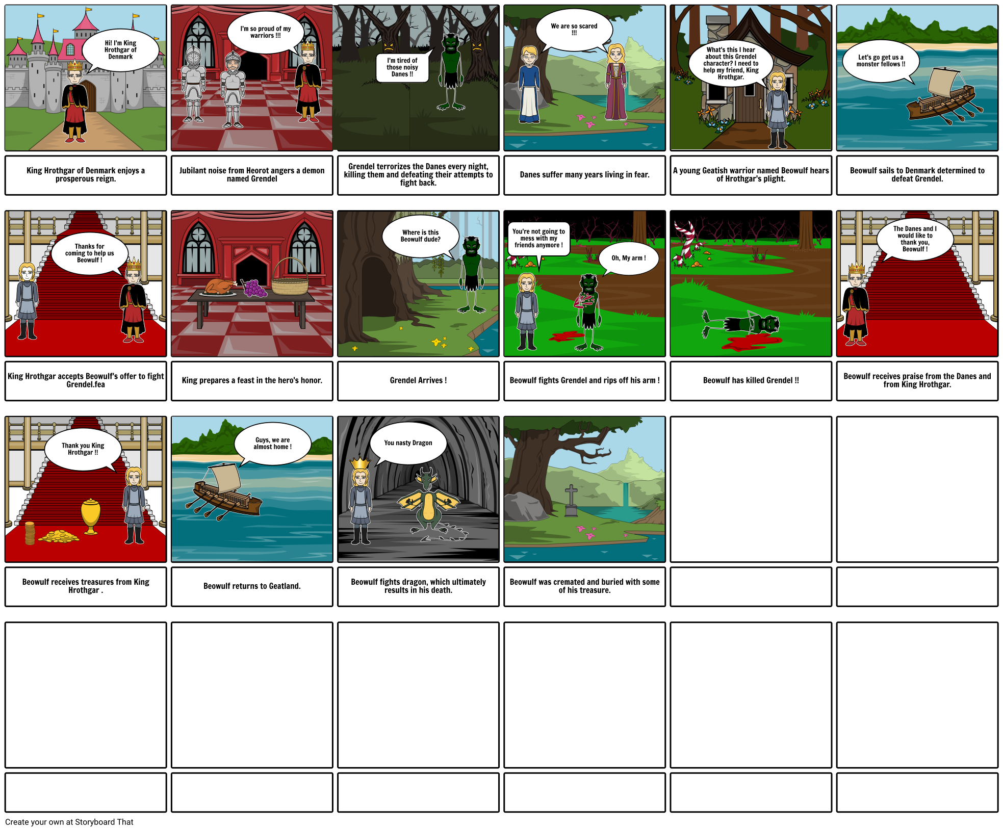 Beowulf Storyboard por kd4807