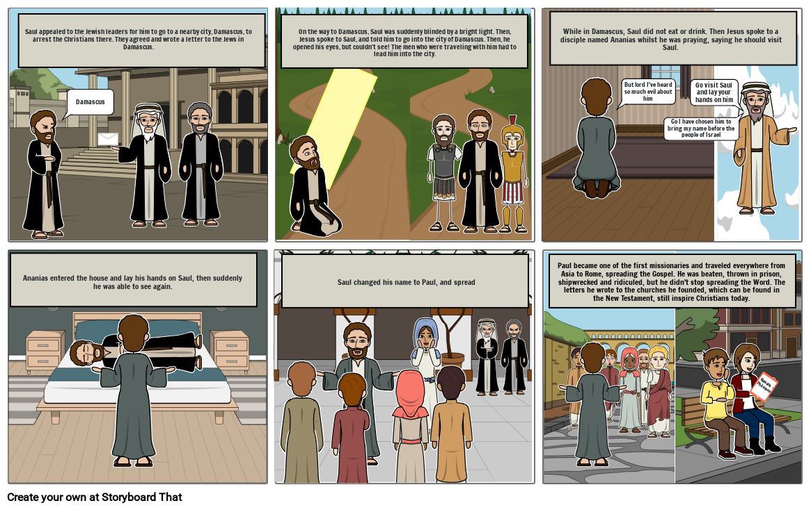 conversion of saul Storyboard por keirahuppatz08