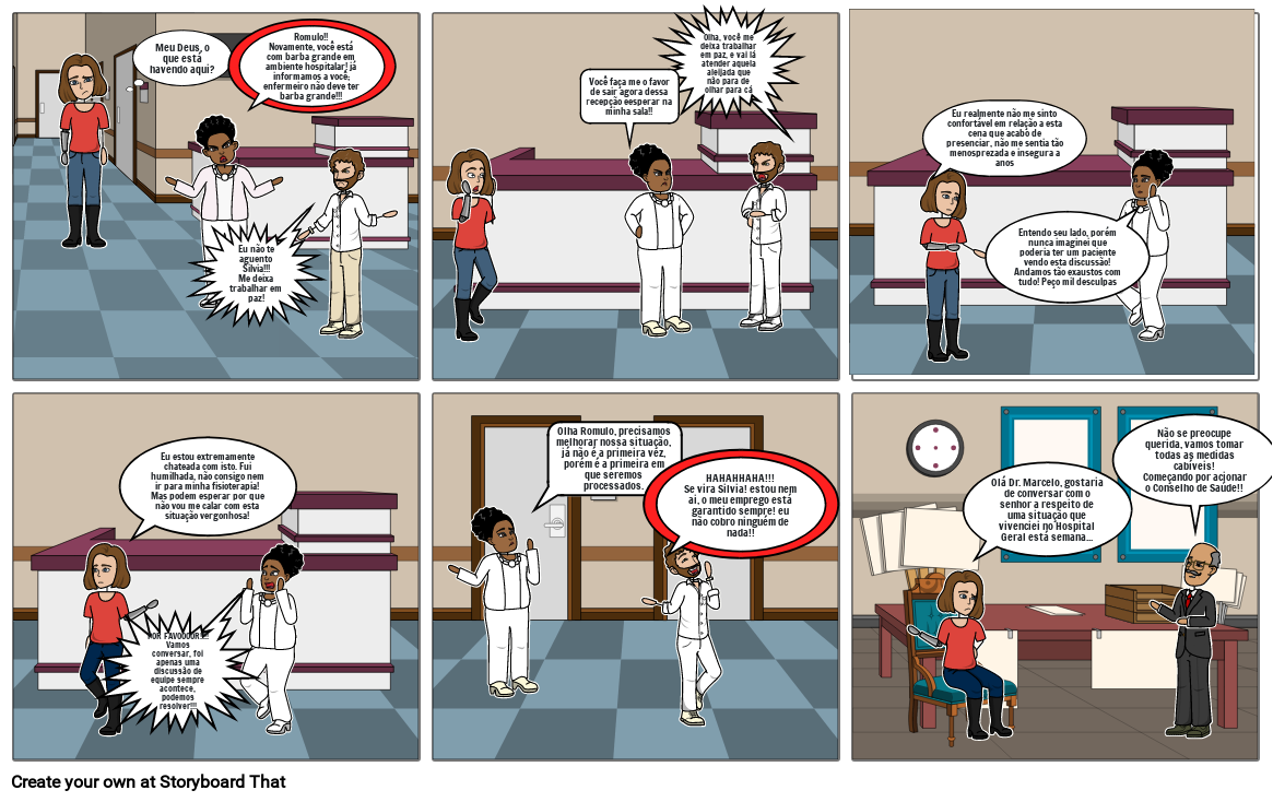 Ética Hospitalar Storyboard by kenya47110