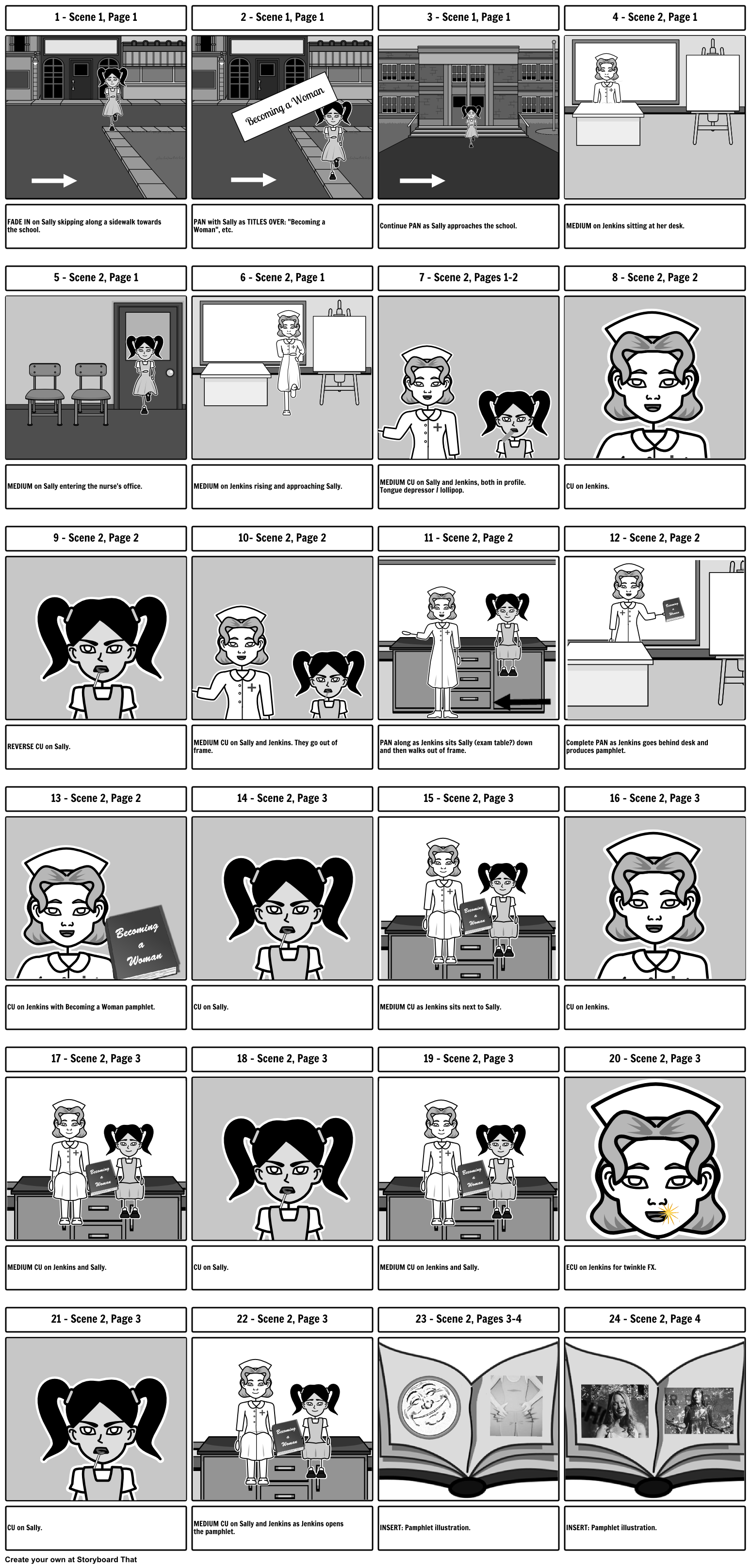 Becoming a Woman (1-24) Storyboard por kevinlc