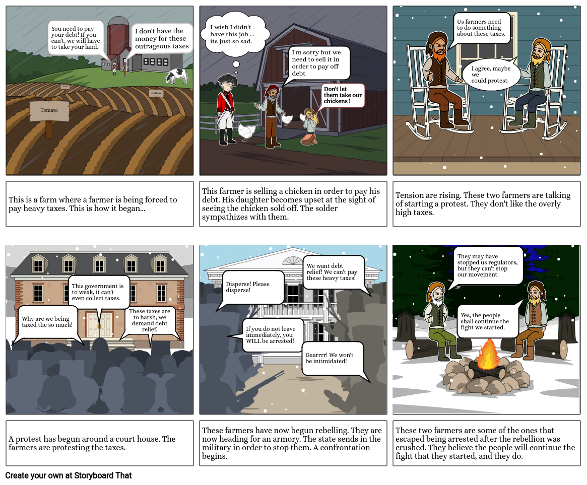 Shays Rebellion Storyboard par kfeliciano86644