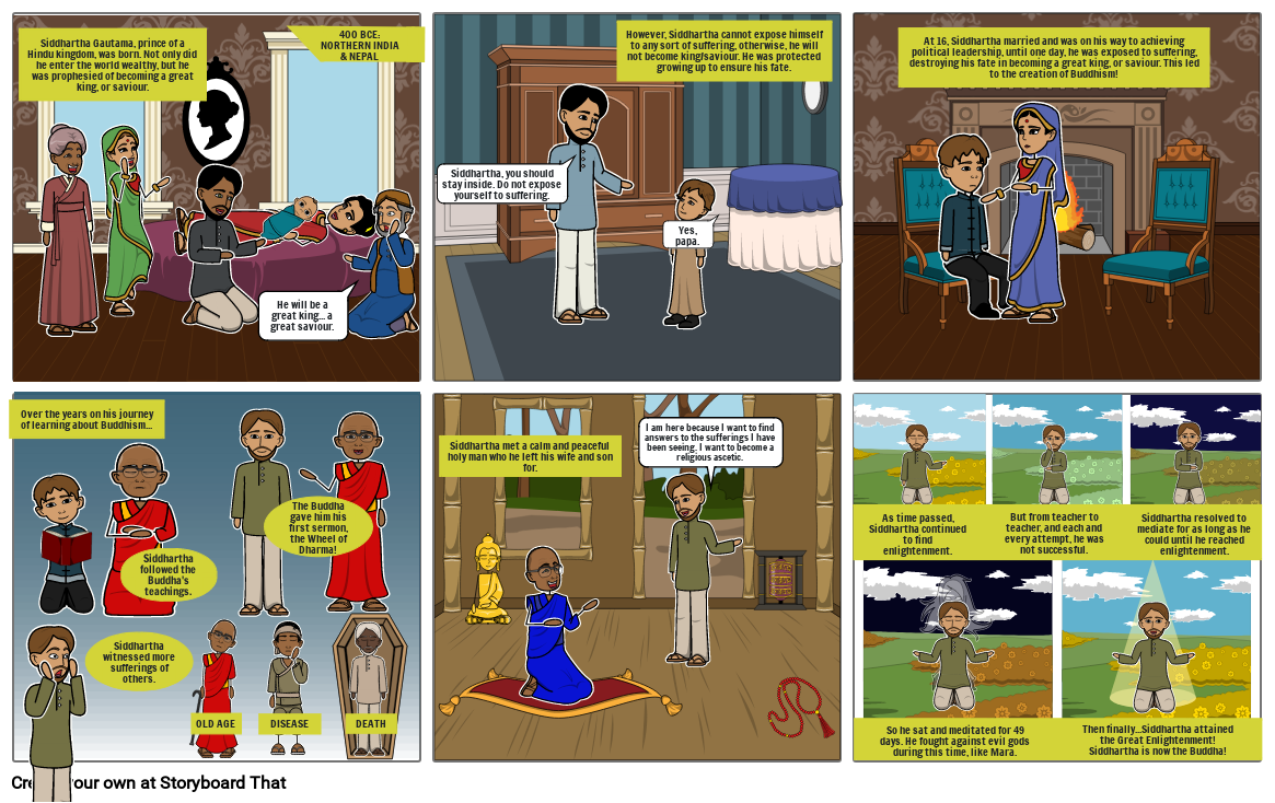 Buddha Storyboard By Kifjdidffhfghz