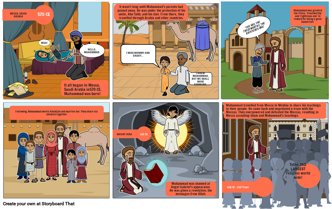 MUHAMMAD COMIC Storyboard par kifjdidffhfghz