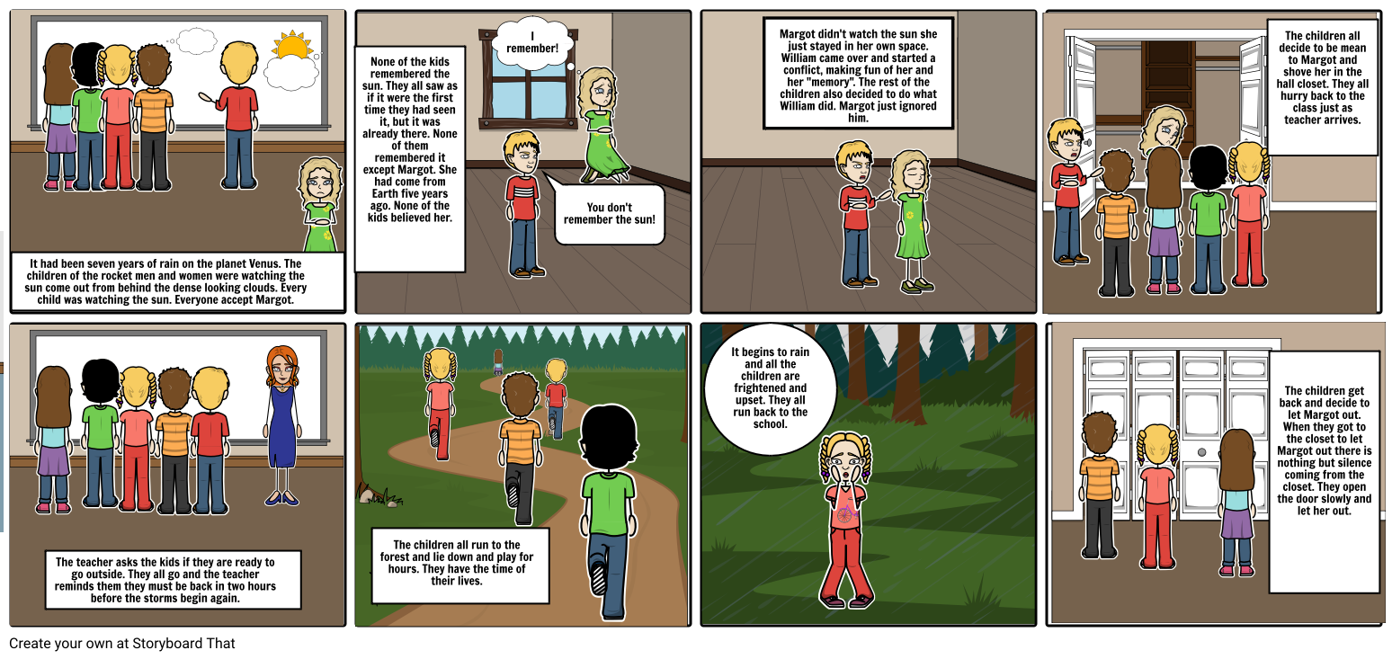 All Summer in a Day Storyboard af kimboylan