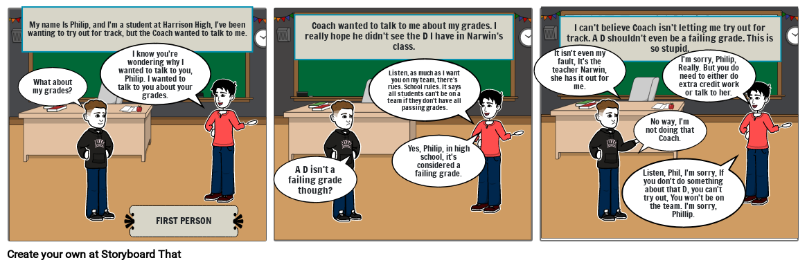 First Person Point Of View Comic Strip