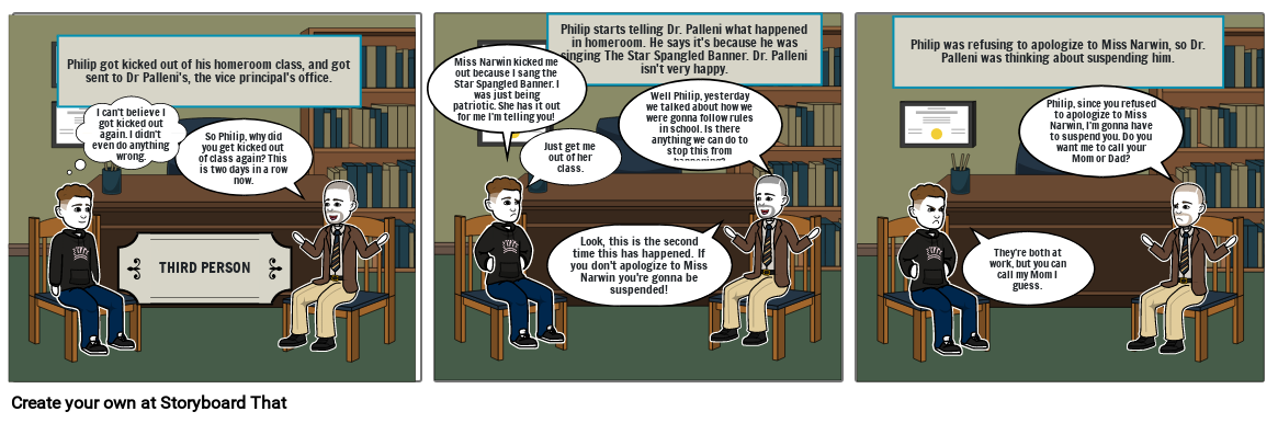 POV Comic Strip 3rd Person Storyboard af kj26986