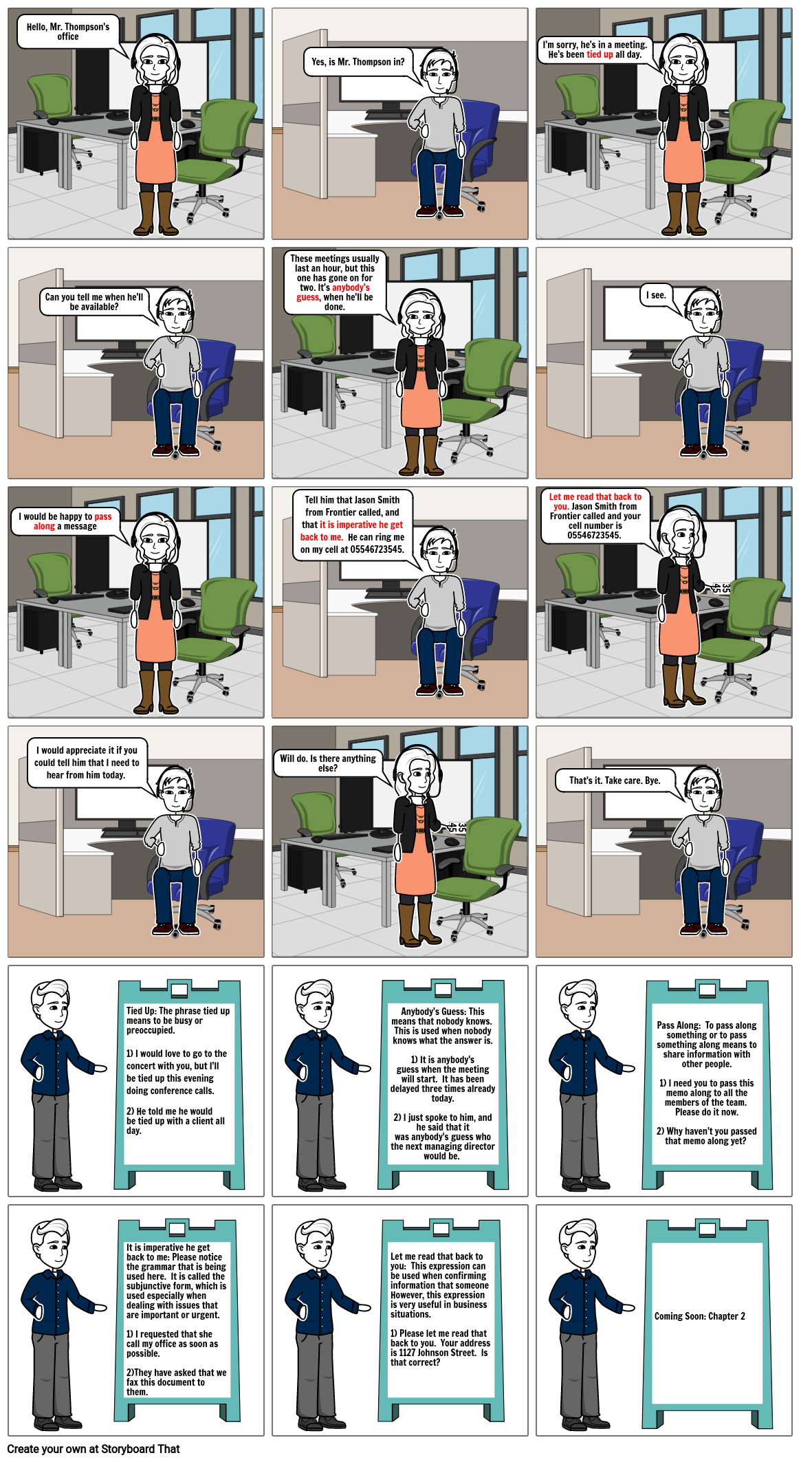 Business English Storyboard by knowenglish