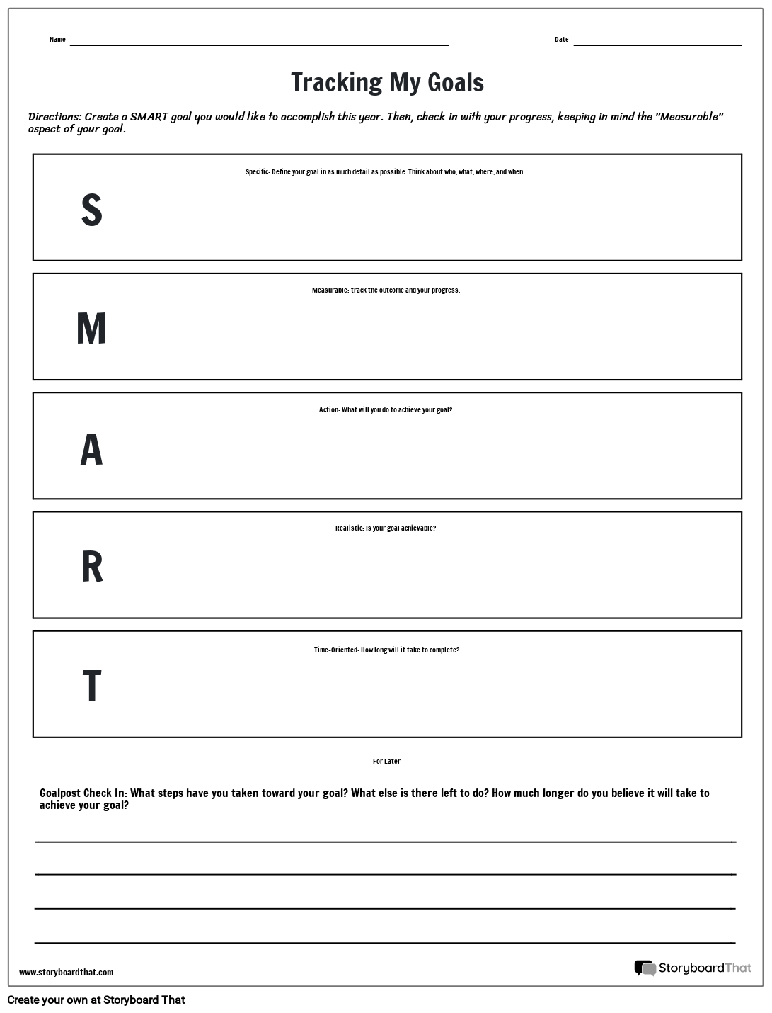 Printable Smart Goals Worksheet Printable Smart Goals Worksheet