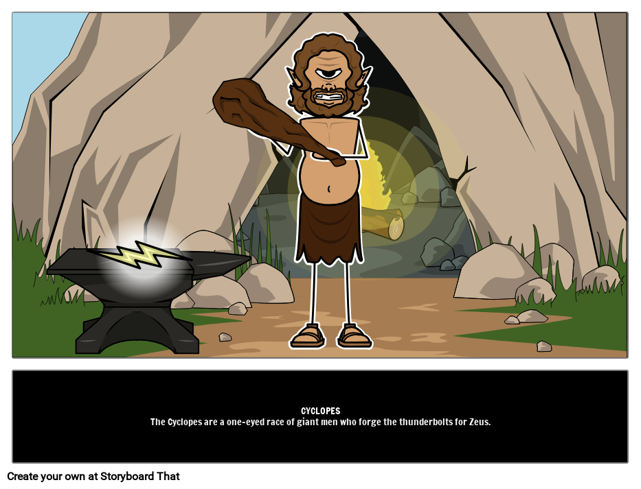 Cyclopes the One Eyed Monster Storyboard Storyboard