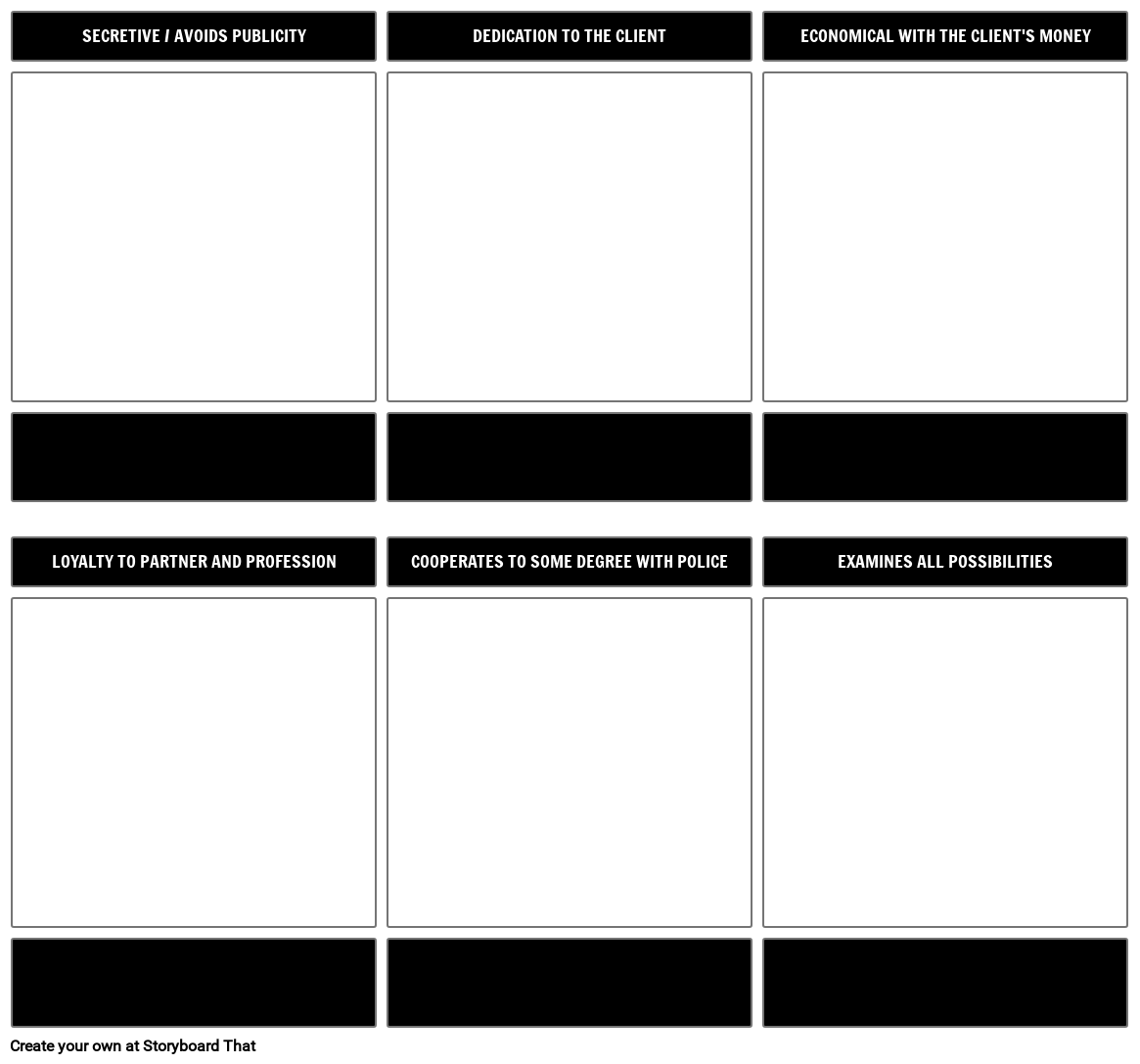 Detective's Code Template Storyboard by kristy-littlehale