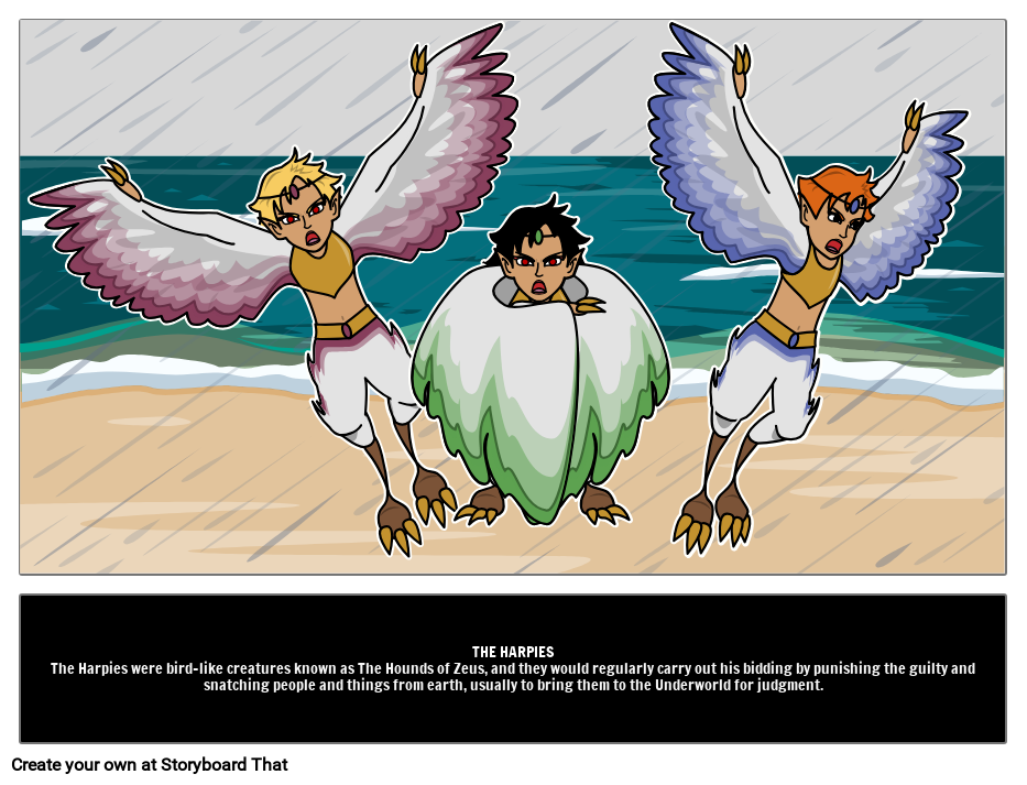Harpias | O que é uma Harpia? | Monstros da Mitologia Grega