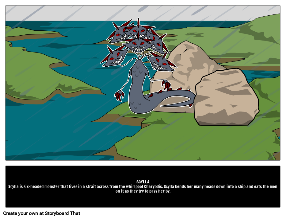 Scylla: Greek Mythology Storyboard by kristy-littlehale