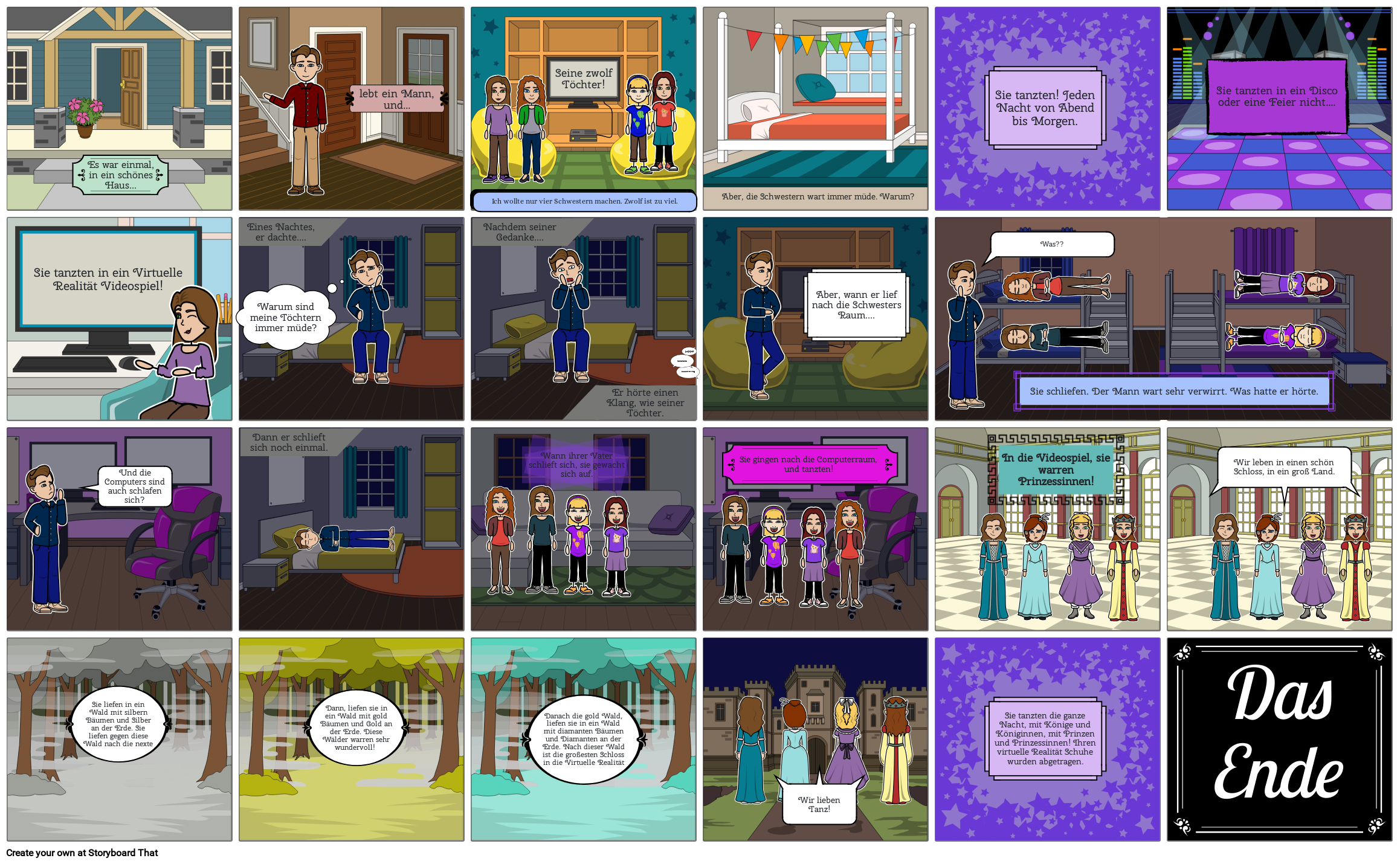Die Zwolf Tanzen Schwestern Storyboard por ktwist
