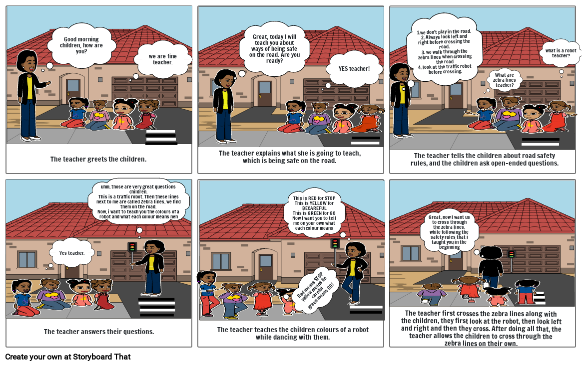 being safe on the road. Storyboard par kurhula