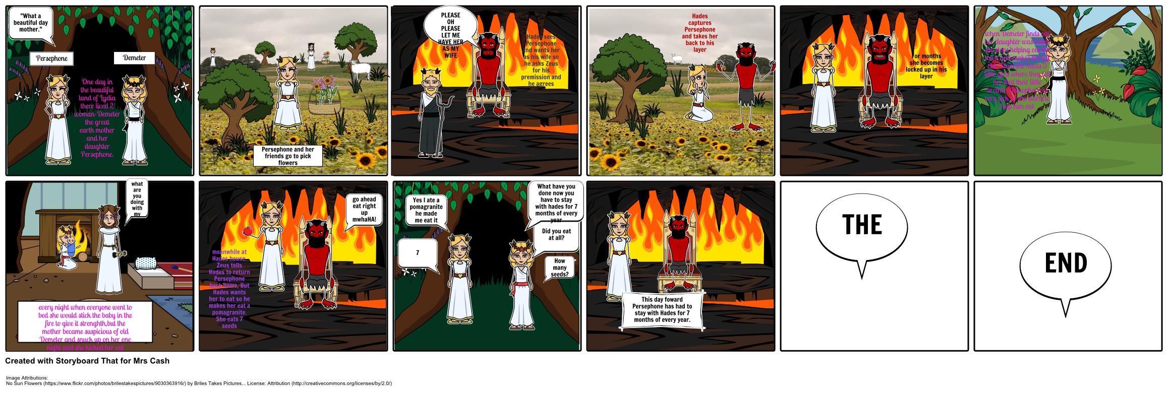 The Origin of the Seasons- Raven Skipper Storyboard