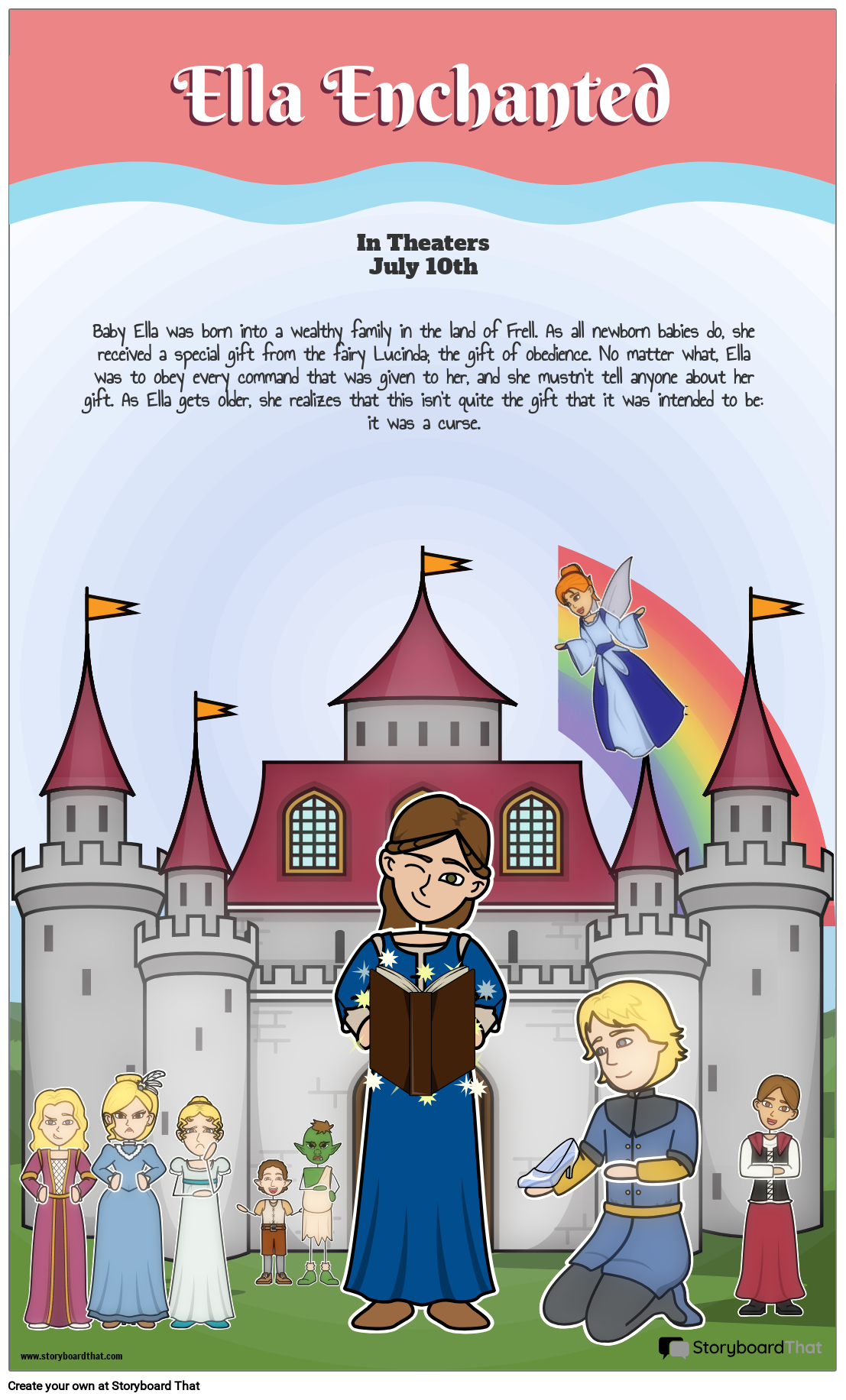 Ella Enchanted Movie Poster Storyboard Storyboard