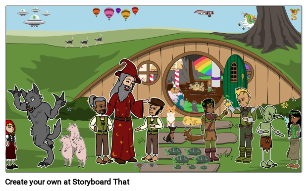 Picture Scene for Speech Therapy - Fantasy Storyboard