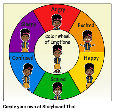 Emotion Color Wheel Fun SEL Activities Storyboard
